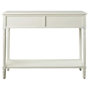 Signature Design by Ashley Goverton Vintage Casual 2 Drawer Console Sofa Table, White