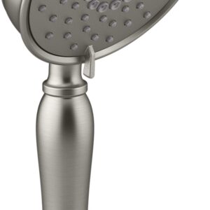 KOHLER 22163-BN Bancroft Multi-Function Handshower, Handheld Showerhead with 3 Spray Settings, 2.5 GPM, Vibrant Brushed Nickel