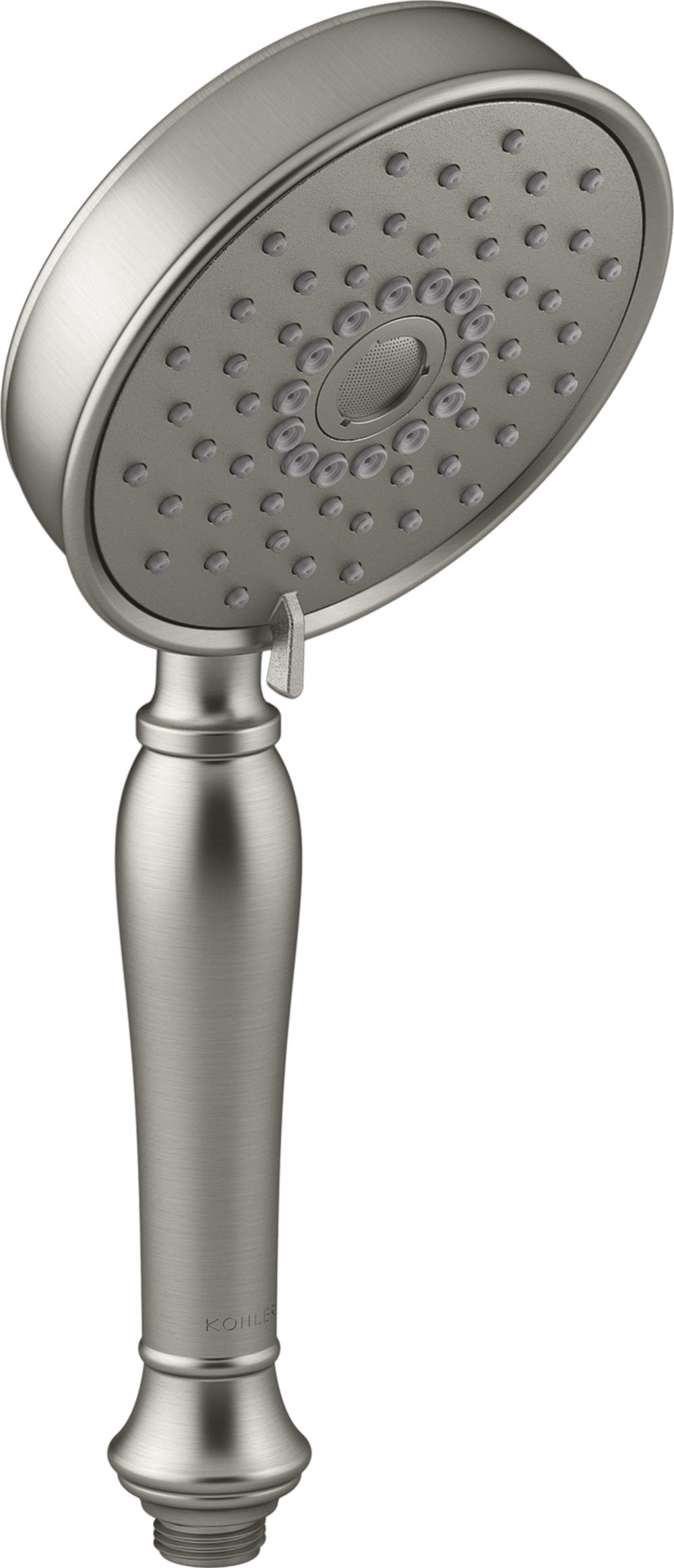 KOHLER 22163-BN Bancroft Multi-Function Handshower, Handheld Showerhead with 3 Spray Settings, 2.5 GPM, Vibrant Brushed Nickel