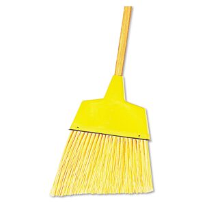 boardwalk 932act angler broom, 53 handle, yellow, 12/carton