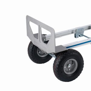 SHZOND 2 in 1 Aluminum Hand Truck Dolly 770lbs Weight Capacity Convertible Hand Truck Utility Cart (2 in 1)