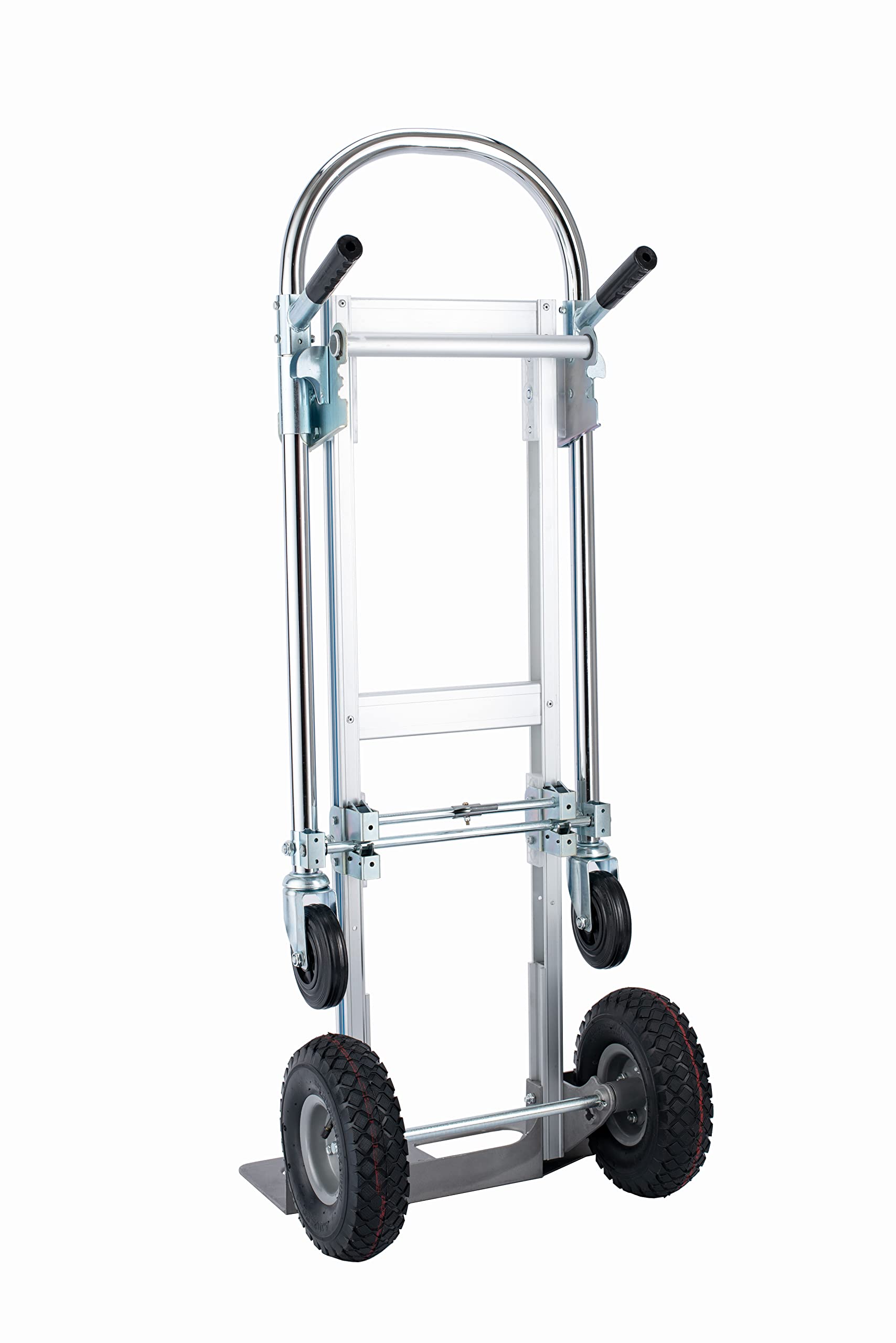 SHZOND 2 in 1 Aluminum Hand Truck Dolly 770lbs Weight Capacity Convertible Hand Truck Utility Cart (2 in 1)