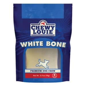 chewy louie small white bone 3pk - one ingredient, flavor packed for picky eaters, all natural, no artificial flavors or chemicals, long-lasting, superior dental support dog treats