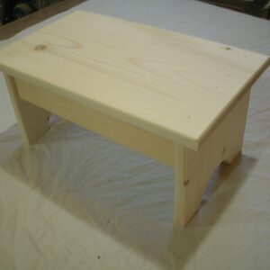 wooden step stool Handmade wood step stool 7 1/2" childrens step stool, rustic wooden step stool