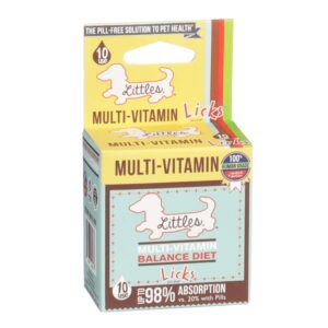 licks pill-free small breed dog multivitamin - dog supplement with vitamin c, d, and calcium - multivitamin pet supplies - gel packets - 10 use