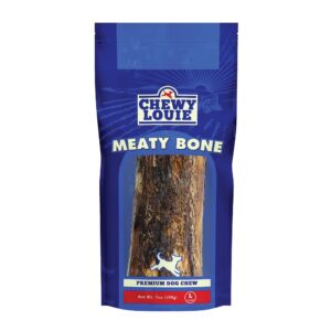 chewy louie large meaty bone 3pk - one ingredient, flavor packed for picky eaters, all natural, no artificial flavors or chemicals, long-lasting, superior dental support dog treats.