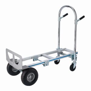 SHZOND 2 in 1 Aluminum Hand Truck Dolly 770lbs Weight Capacity Convertible Hand Truck Utility Cart (2 in 1)