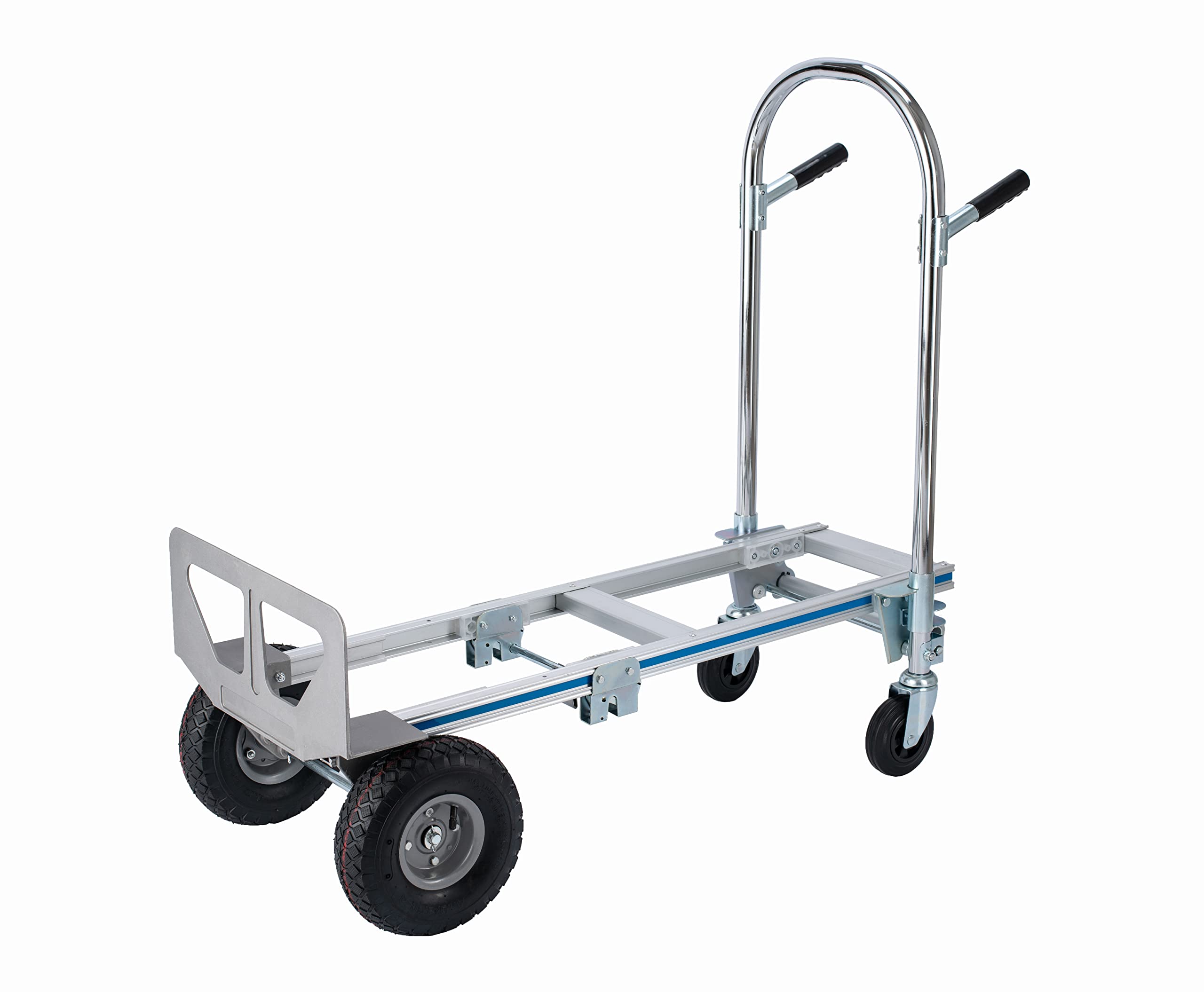 SHZOND 2 in 1 Aluminum Hand Truck Dolly 770lbs Weight Capacity Convertible Hand Truck Utility Cart (2 in 1)