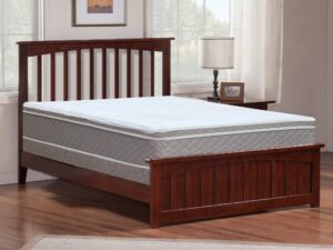 mayton10-inch medium plush eurotop pillowtop innerspring mattress and 8" wood traditional box spring/foundation set,twin