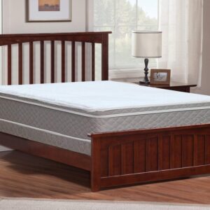 Mayton10-Inch Medium Plush Eurotop Pillowtop Innerspring Mattress And 8" Wood Traditional Box Spring/Foundation Set,Twin