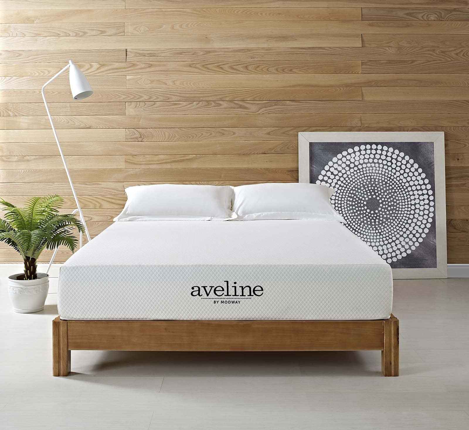 Modway Aveline 10” Gel Infused Memory Mattress with CertiPUR-US Certified Foam California King Mattress