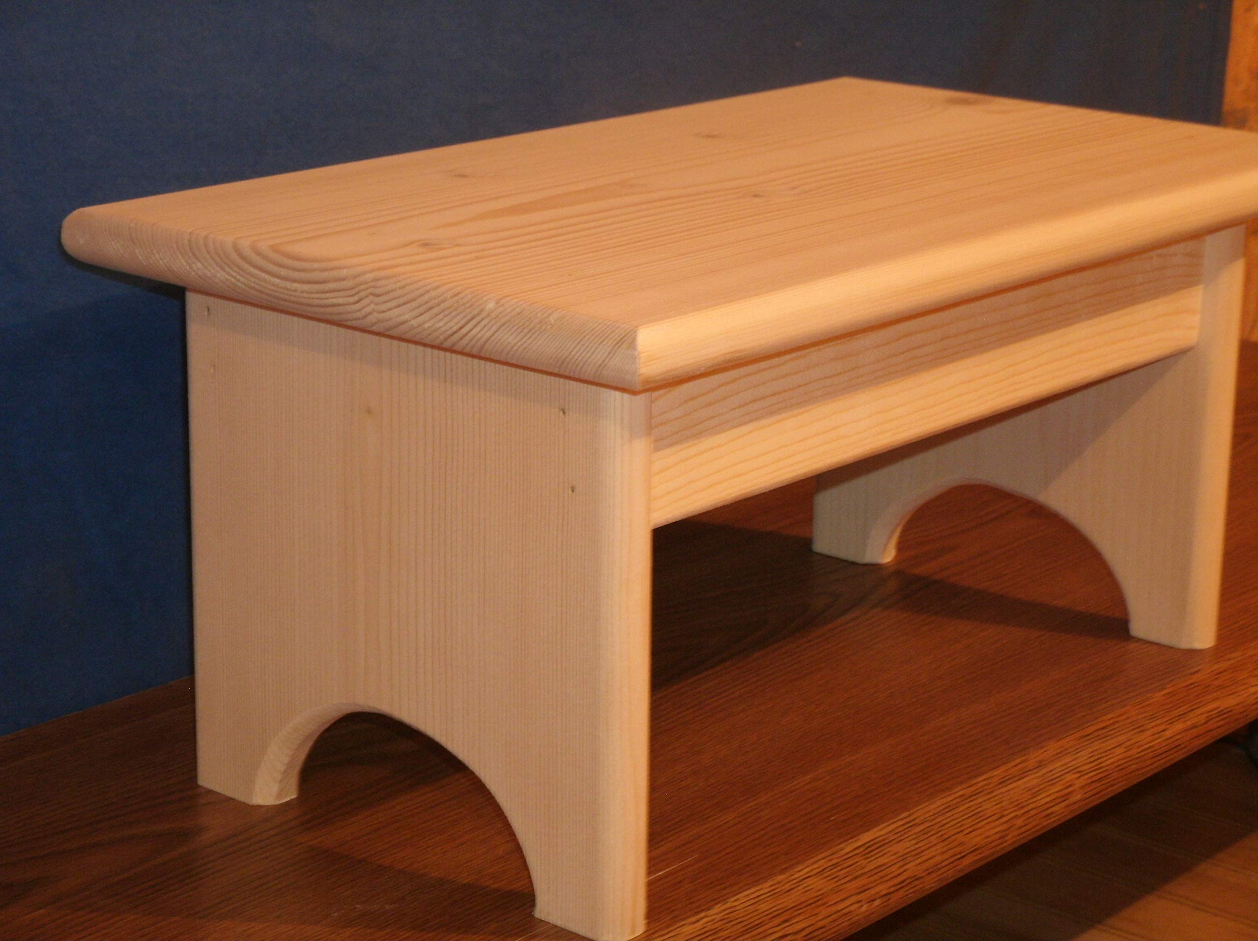 wooden step stool Handmade wood step stool 7 1/2" childrens step stool, rustic wooden step stool