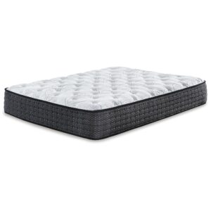 signature design by ashley twin size limited edition 11 inch plush hybrid mattress with lumbar support gel memory foam