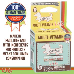 Licks Pill-Free Small Breed Dog Multivitamin - Dog Supplement with Vitamin C, D, and Calcium - Multivitamin Pet Supplies - Gel Packets - 10 Use