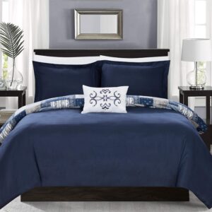 Utopia Blue Queen 8pc Duvet Set