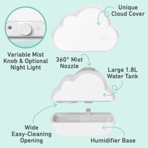 Pure Enrichment® PureBaby® Cloud Ultrasonic Cool Mist Humidifier - Quiet Variable Mist for up to 24 Hrs, Color Night Light, BPA-Free, Ideal for Baby