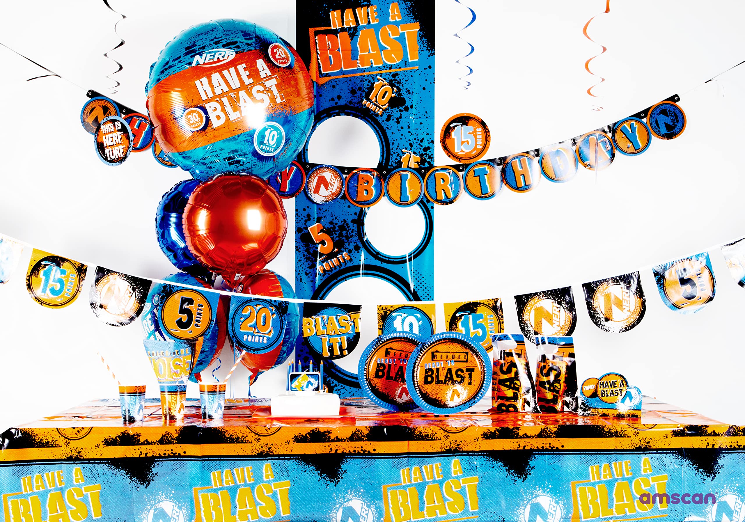 Amscan 9903930 - Nerf Blast Party Birthday Cake Candles - 11 Pack