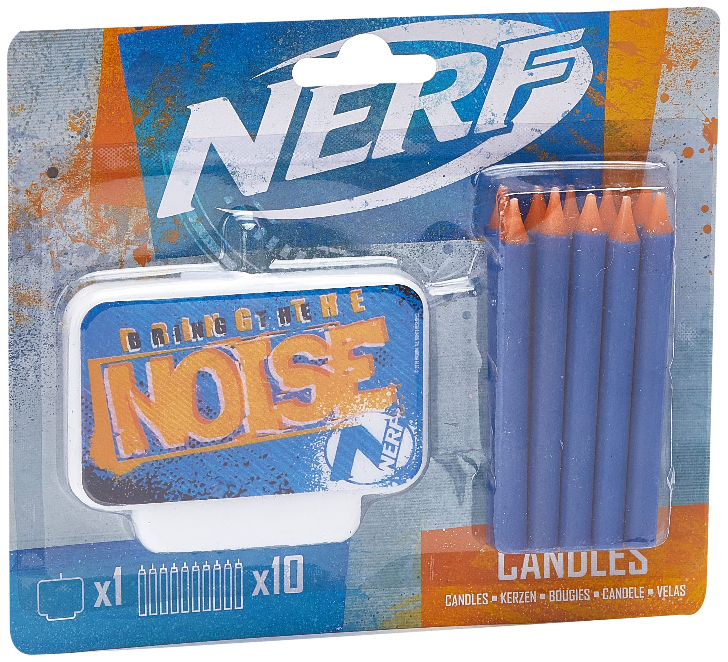 Amscan 9903930 - Nerf Blast Party Birthday Cake Candles - 11 Pack