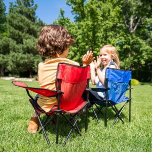 Pacific Play Tents Ruby Red Kids Super Folding Chair, 14" L x 14" W x 23.5" H