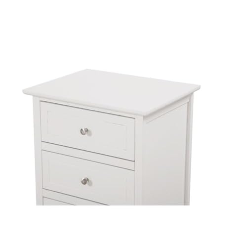 Glory Furniture Daniel 3 Drawer Nightstand in White