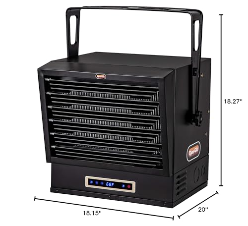 Dyna-Glo EG10000DH Dual Heat 10,000W Electric Garage Heater, Black