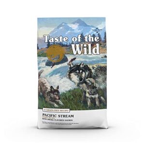 taste of the wild pacific stream grain-free dry puppy food with smoke-flavored salmon 14lb