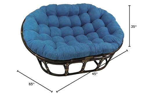 International Caravan Rattan Double Papasan Chair Frame Only