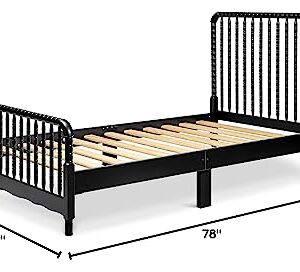 DaVinci Jenny Lind Twin-Bed with Wood Spindle Posts in Ebony-Mattress Support Slats Included