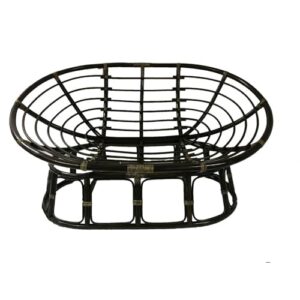 international caravan rattan double papasan chair frame only