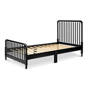 DaVinci Jenny Lind Twin-Bed with Wood Spindle Posts in Ebony-Mattress Support Slats Included