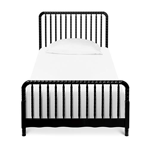 DaVinci Jenny Lind Twin-Bed with Wood Spindle Posts in Ebony-Mattress Support Slats Included