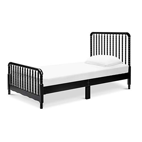 DaVinci Jenny Lind Twin-Bed with Wood Spindle Posts in Ebony-Mattress Support Slats Included