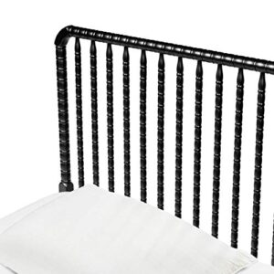 DaVinci Jenny Lind Twin-Bed with Wood Spindle Posts in Ebony-Mattress Support Slats Included