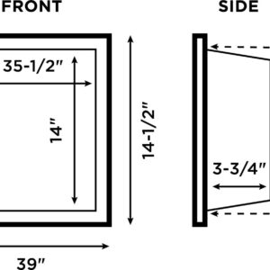 EZ-NICHES - USA - Ready for Tile Niche Preformed Bathroom Recess It Shower Shampoo Shelf (14" X 36")