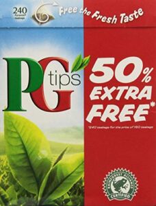 pg tips 240 bags 4pk (160 bags +80 bags free)-960 teabags total.