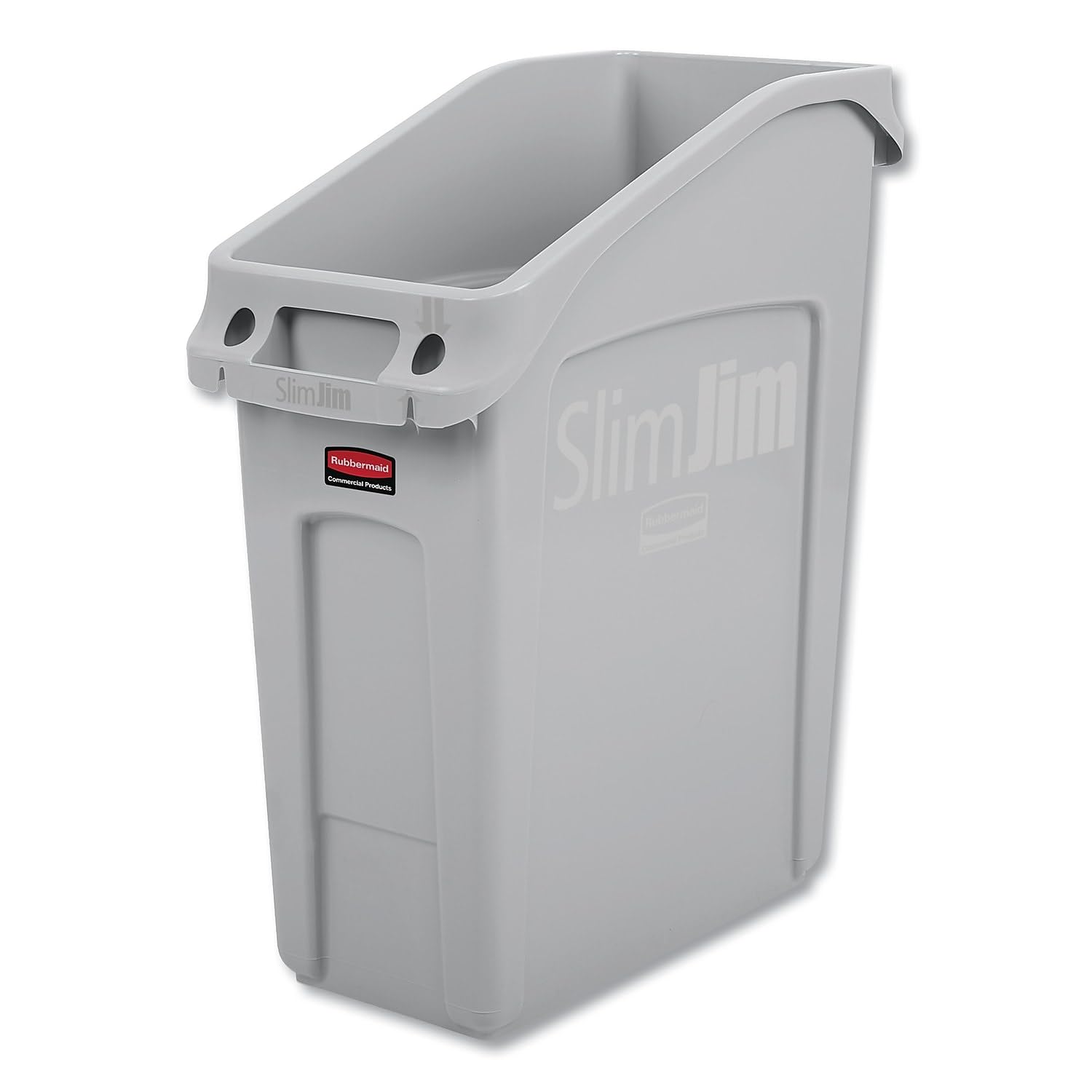 Rubbermaid 2026695 Gray Slim Jim 13 Gallon Waste Container