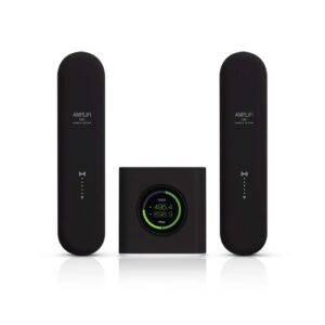 amplifi gamer’s edition wifi system by ubiquiti, seamless whole home wireless internet, hd wifi router, 2 mesh points, 4 gigabit ethernet, 1 wan port, ethernet cable, replaces router & wifi extenders