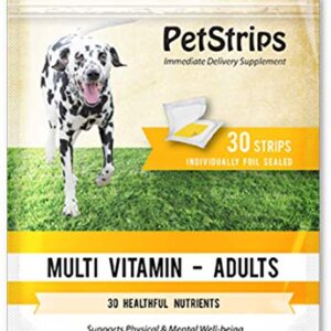 PetStrips Multi Vitamin Adult for Dogs, 30 Individually Foil Sealed Strips