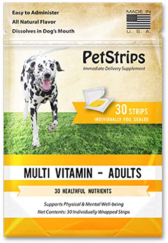 PetStrips Multi Vitamin Adult for Dogs, 30 Individually Foil Sealed Strips