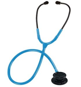 prestige medical clinical lite stethoscope, stealth neon blue