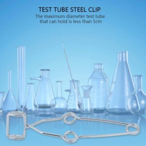 5PCS Spring Test Tube Holders Steel Clip Clamp Holder Testing Tube Holder Laboratory Test Tube Clip Laboratory Experiment Testing Holder 14.5cm Length Suitable for Standard Test Tubes