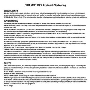 INSL-X SU092209A-01 Sure Step Acrylic Anti-Slip Coating Paint, 1 Gallon, Desert Sand