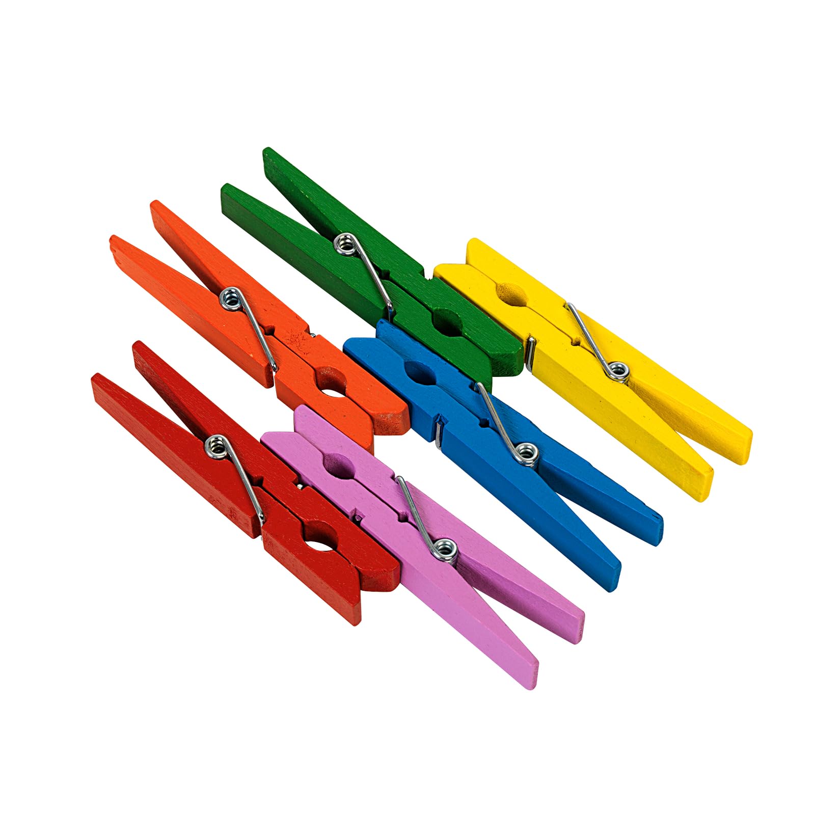 Really Good Stuff Classroom Management Rainbow Clothespins - 6 Colors