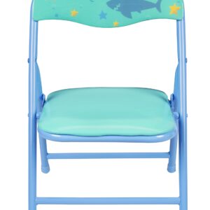 CoComelon Table & Chair Set for Toddlers 24-48M, Includes 1 Table & 1 Chair - Sturdy Metal Construction, Table: 20" L x 20" W x 16.4" H, Chair: 12" L x 11.6" W x 17.7" H - Weight Limit: 70 lbs