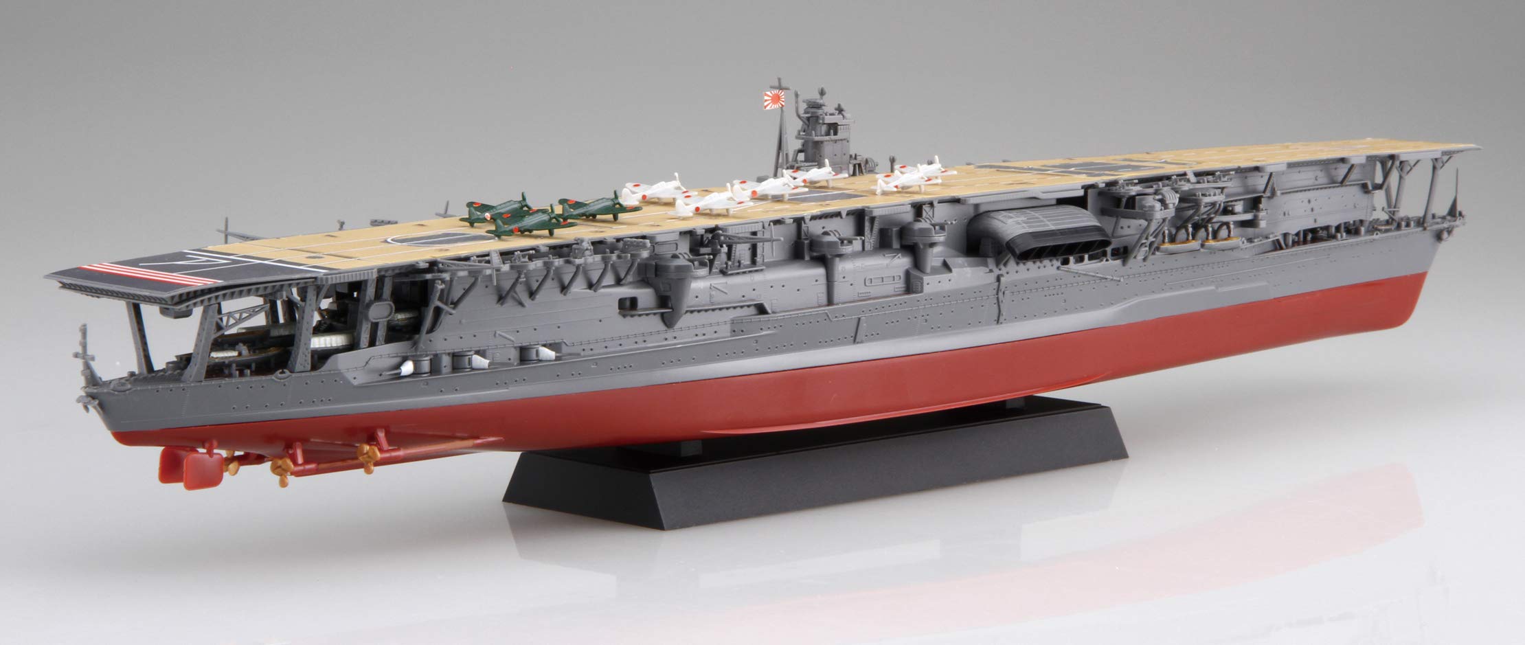 Fujimi Model 1/700 Ship Next Series No.4 Japanese Navy Aircraft Carrier Akagi Color Coded Plastic Model Ship NX4