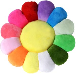 18" flower shaped seating cushion sofa chairs floor pillow for kids girls reading nook watching tv bed room decoration