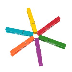 Really Good Stuff Classroom Management Rainbow Clothespins - 6 Colors