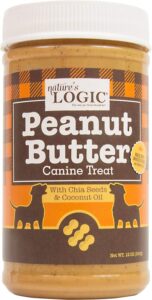 nature's logic canine peanut butter treat, 12oz