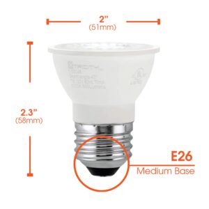 Xtricity LED PAR16 50W Equivalent (7W) Dimmable Spot Light Bulb, 500 Lumens, 3000k Soft White, 120V, Energy Star Certified, UL Listed (2 Pack)