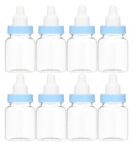 baby shower favor - 36 pack blue mini milk bottle for baby boy party favor gift bag gift boxes 1.5" x 3.5"